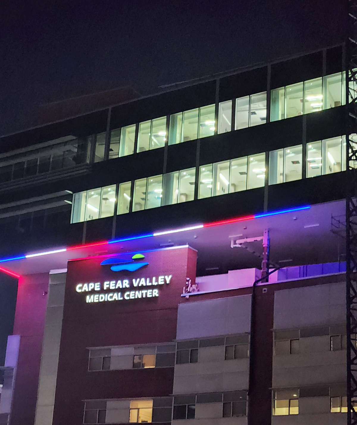 New light display goes live at Cape Fear Valley Medical Center ...