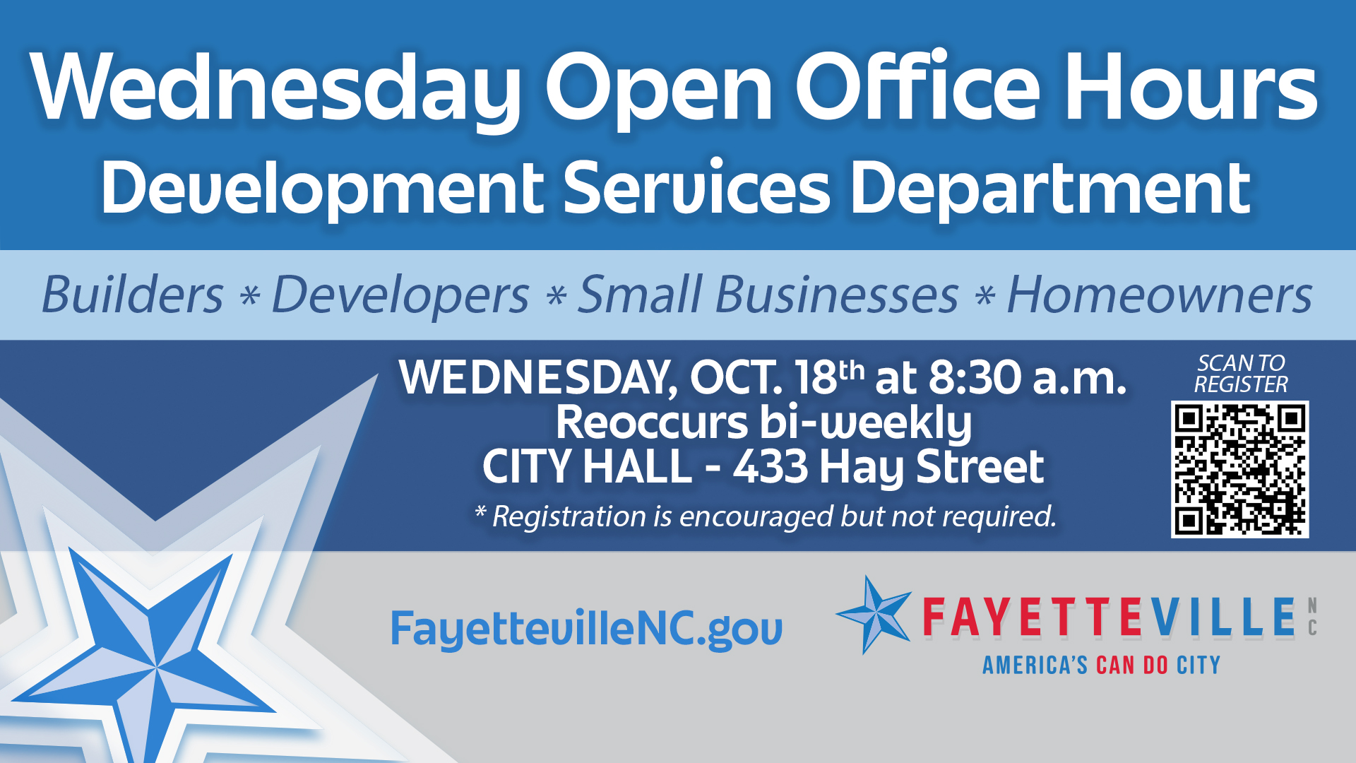 City Development Services sets open office hours for Fayetteville ...