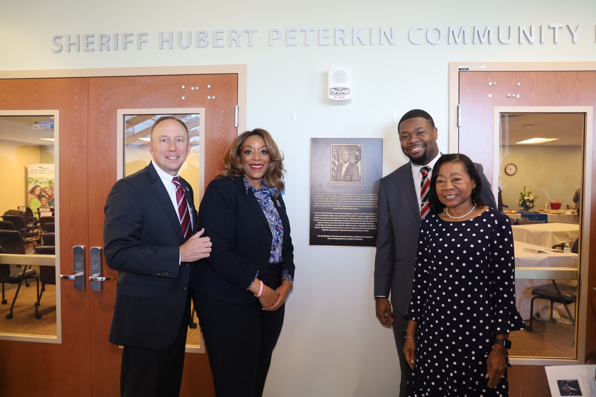 Cape Fear Valley honors Sheriff Hubert Peterkin at Hoke Hospital ...