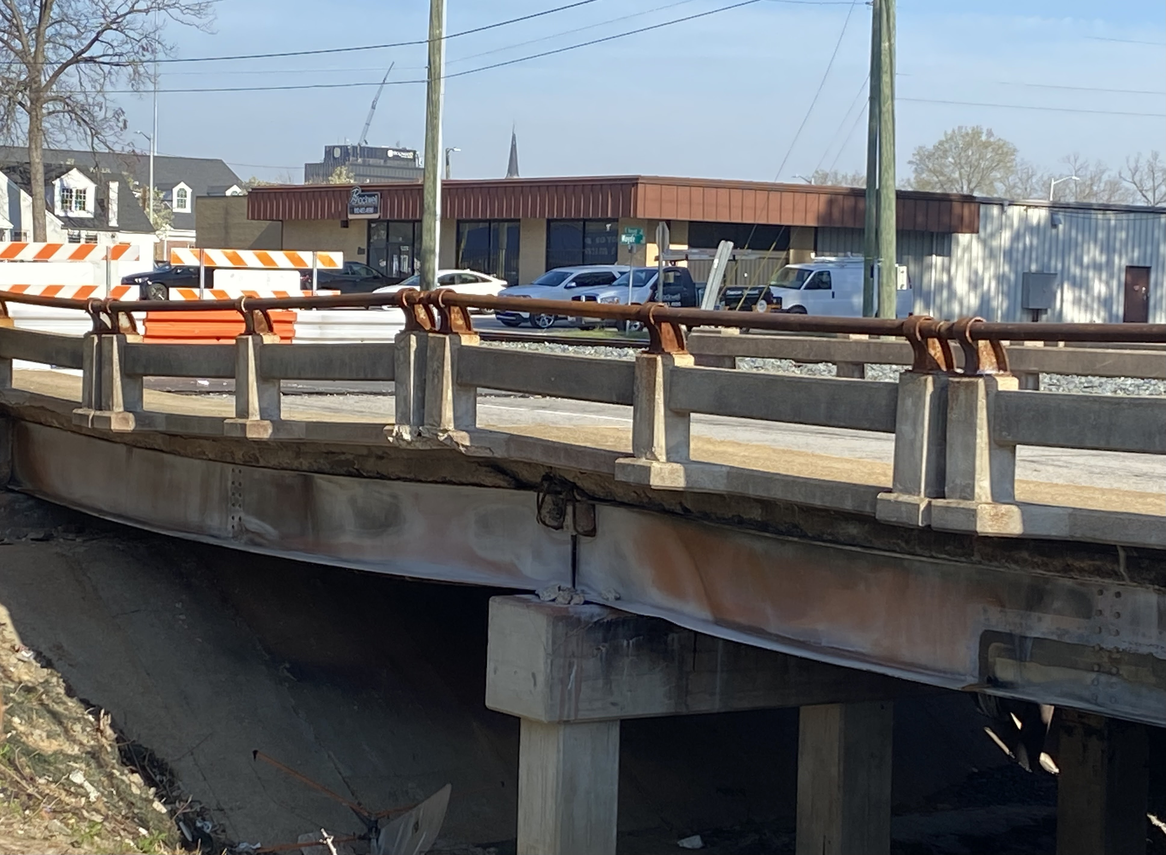 East Russell Street bridge being demolished | BizFayetteville